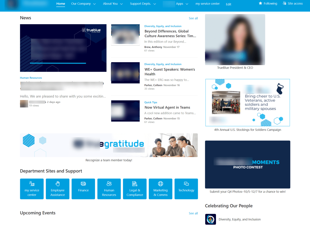 SharePoint Platform Intranet Sites – Eyes on M365